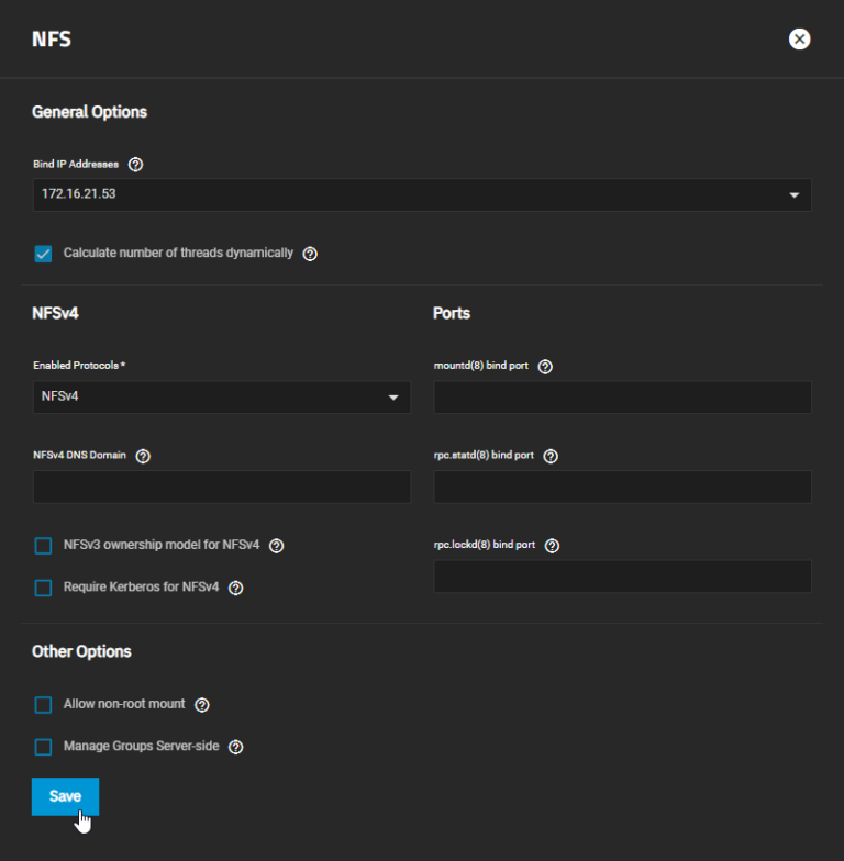 TrueNAS Scale – Adding Secondary Network Interface, Dataset, NFS ...